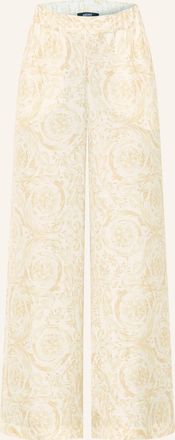 Versace Marlenehose Aus Seide gold