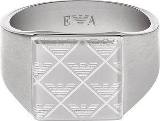 Emporio Armani Herren-Edelstahl-Signet-Ringe