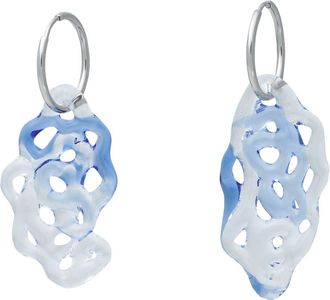 Levens Jewels SPONGE HOOPS COBALTO
