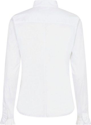 Mos Mosh Langarmbluse MOS MOSH Bluse MATTIE mit Baumwolle - White
