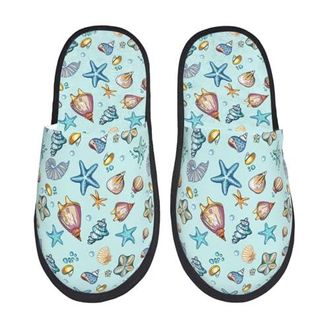 Generic Coquillages Homme Femme Chaussons Confortable Chaussures De Maison Antid&eacute;rapantes Pantoufles Pour Ext&eacute;rieur Int&eacute;rieur Automne M