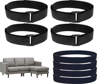 Generic Couchbeinverbinder - Wohnaccessoires, Riemenzubeh&ouml;r | Verstellbare Sofa-Verbindungsgurte f&uuml;r Sofas, robuste Gummiringe f&uuml;r Sofa-Verbindungsgurte, halt