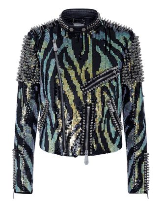 Philipp Plein Leder Biker-Jacke