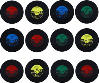 Pretyzoom Vintage-schallplatten Von 12 St&uuml;ck Hitzebest&auml;ndig PVC Nicht F&uuml;r Zuhause Caf&eacute;