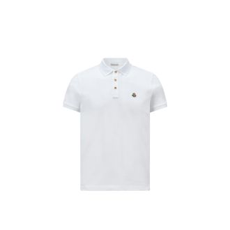 Moncler Polo en coton à empiècement logo
