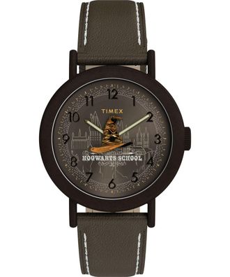 Timex Harry Potter X Timex Weekender Sorting Hat Braun Unisex Armbanduhr TW2Y77000