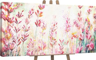 Yohji Yamamoto Art Abstrakt Acryl Gemälde auf Leinwand Juli handgemalt Wandbilder Wohnzimmer modern Wohndekor Bilder Büro Praxis Sommer Blumen bunt echte Kunst 140x7