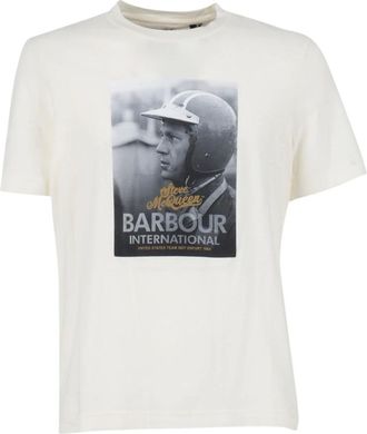 Barbour Homme, Tops, Blanc, Taille: S Port T-Shirt