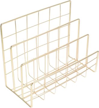 TOPBATHY Leichter Kompakter Metall buchst&uuml;tze Alloy Bookend mit Gro&szlig;em Fassungsverm&ouml;gen Stabiler B&uuml;ro Organizer f&uuml;r Schreibtisch zur Dokumenten Aktenverwaltung