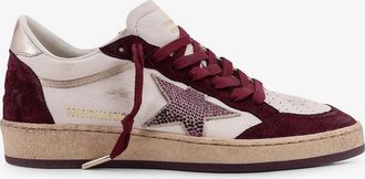 Golden Goose Ballstar leather sneakers with Swarovski logo on the side - GOLDEN GOOSE DELUXE BRAND - gender_Woman