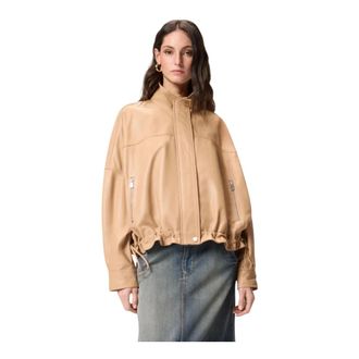 Pinko Pinko, Femme, Vestes, Beige, Taille: 36 FR Blouson Bailee