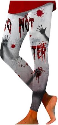 Generic Legging de yoga décontracté pour femme AB Halloween Rouge, gris clair, XXL