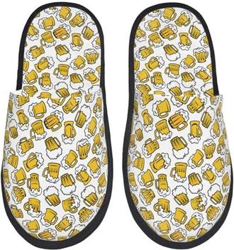 Generic Chaussures De Maison Beerlarge Pantoufle Pour Femme Et Homme Shoes Antid&eacute;rapantes Slippers Pour H&ocirc;tels Spa F&ecirc;te M