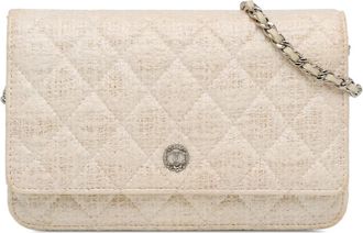 Chanel Hobo Bags - CC Coated Tweed Wallet On Chain - Gr. unisize - in Braun - f&uuml;r Damen