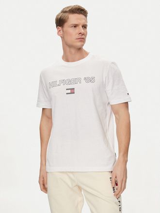 Tommy Hilfiger T-Shirt 85 MW0MW34427 Weiß Regular Fit