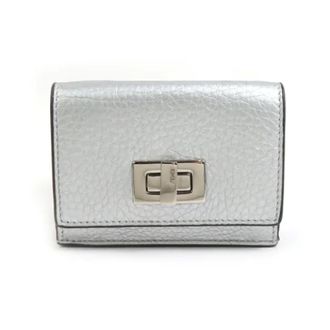Fendi unisex, Pre-owned, Gris, Taille: ONE Size Portefeuille en cuir Vintage Pre-owned