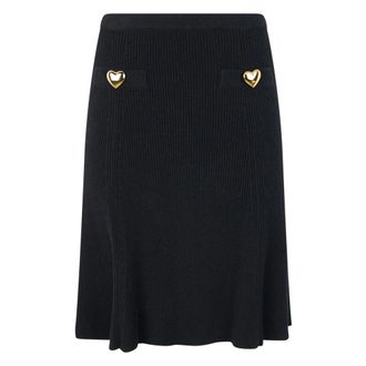 Moschino Merino-Wollrock - - Skirts - Damen - Schwarzk - S