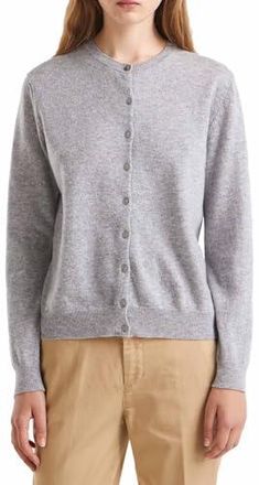 Benetton Maglia Coreana M/L 1002d5485 Cardigan, Gris, XL Femme