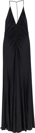 Self Portrait Femme, Robes, Noir, Taille: 36 FR Jersey Gathered Maxi Dress