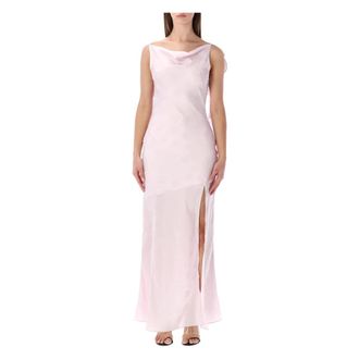 Rotate Floral Jacquard Maxi-Kleid - - Dresses - Damen - Lila - XS