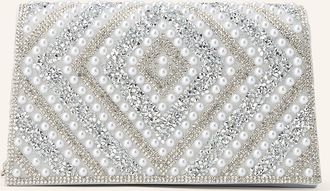 Vera Mont Umh&auml;ngetasche Mit Schmuckperlen Und Schmucksteinen silber