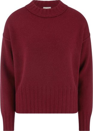 Peter Hahn Rundhals-Pullover aus Schurwolle und Kaschmir Peter Hahn rot