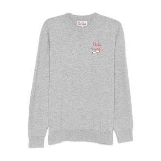 MC2 Saint Barth Heron Rundhals-Pullover - - Knitwear - Herren - Grau - XL