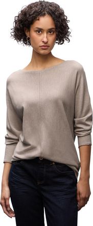 Street One Damen 3015504 Basic Dolman Pullover, Sandstone Mocha Mel, 36