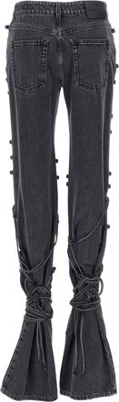 Alexander McQueen Asymmetric Closure Jeans - Black