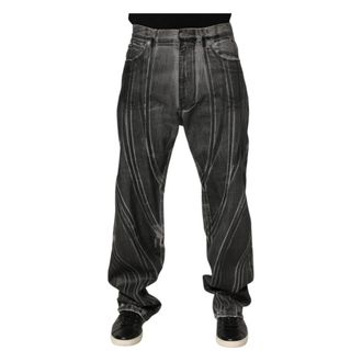 Dolce & Gabbana Jeans mit Grafischem Druck - - Jeans - Herren - Schwarzk - M