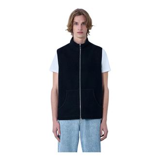 Rier High-Neck Zip Vest - - Jackets - Herren - Schwarzk - S