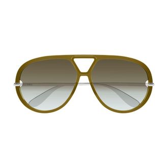 Bottega Veneta BV1274S Aviator Sunglasses - Gold