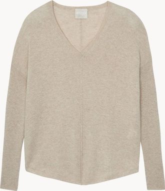 Kujten Pull cachemire col V oversize liquette - Pull Misha