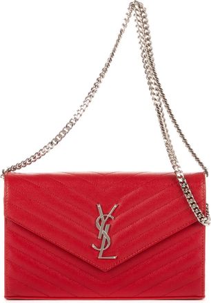 Saint Laurent Crossbody Bags - Wallet on Chain - Gr. unisize - in Rot - für Damen