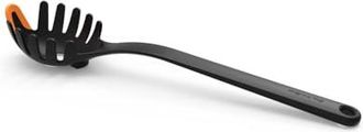 Fiskars Pastalöffel, Länge: 29 cm, Kunststoff/Silikon, Functional Form, Schwarz/Orange, 1027301