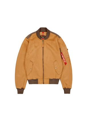 Alpha Industries MA-1 Faux Suede Bomber Jacket