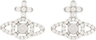 Vivienne Westwood Femme, Accessoires, Gris, Taille: ONE Size Olympia Drop Earrings