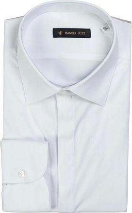 Manuel Ritz Homme, Chemises, Blanc, Taille: 4XL Formal Shirt