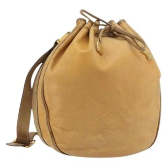 Loewe Sac seau en cuir Pre-owned - Femme - Pre-owned - Beige - Taille: ONE Size