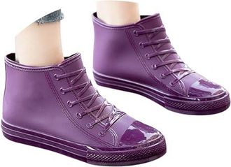 Generic Bottes pluie pour femme travail imperméables semi-compensées Confortable Antidérapant Chaussures Compris la Semelle intérieure Flexibilité barefoot Id