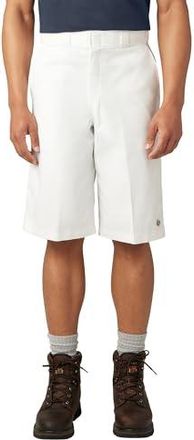 Dickies 13 inch Loose Fit Multi-Pocket Work Short-P Sport, Blanc (White), Unique (Taille Fabricant: 34) Homme