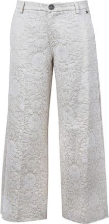 Souvenir Femme, Pantalons, Beige, Taille: 40 FR Wide Pantalons