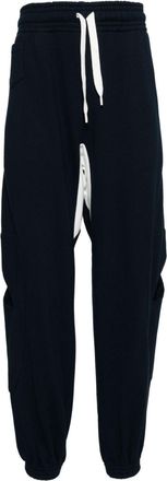 Stefan Cooke Jogginghose mit Cut-Out - Blau