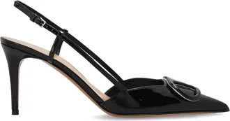 Valentino Garavani Femme, Chaussures, Noir, Taille: 36 EU Escarpin Bout Pointu &agrave; Bride Arri&egrave;re
