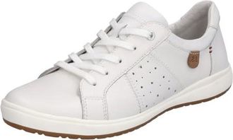 Josef Seibel Femme Baskets Basses Caren 01, Dame Baskets,Largeur G (Normale),Semelle intérieure Amovible,Chaussure de Rue,Blanc (Weiss),37 EU / 4 UK