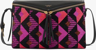 MCM Diamant 3D Schultertasche in Diamond Jacquard