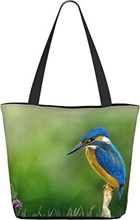 AOOEDM Sac shopping pour femme oiseau et fleur 33 x 28 x 19 cm. Le cadeau parfait pour la Saint-Valentin. Cest de la Saint-Valentin pour maman, fille, &eacute;pouse