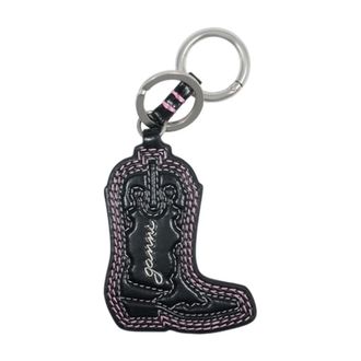 Ganni Western Boot Keyring - - Accessories - Damen - Schwarzk - ONE SIZE