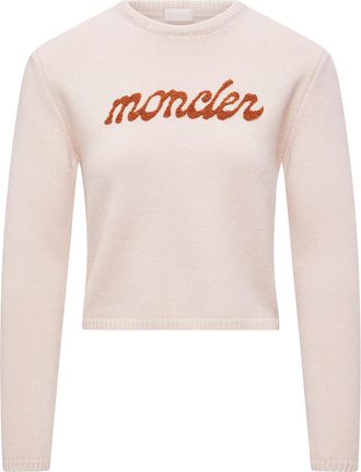 Moncler Pull en laine et cachemire à logo brodé
