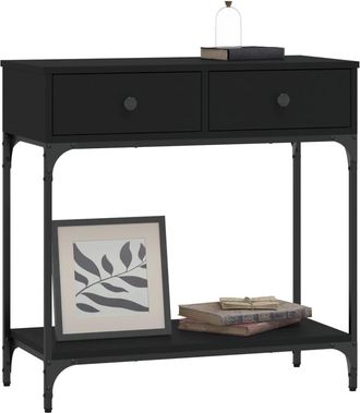 Generic Wohnzimmertisch Tisch mit verstellbaren Beinen, Konsolentisch, Beistelltisch mit viel Stauraum, Ablagetisch, Flurtisch, Holzwerkstoff(Braune Eiche 100